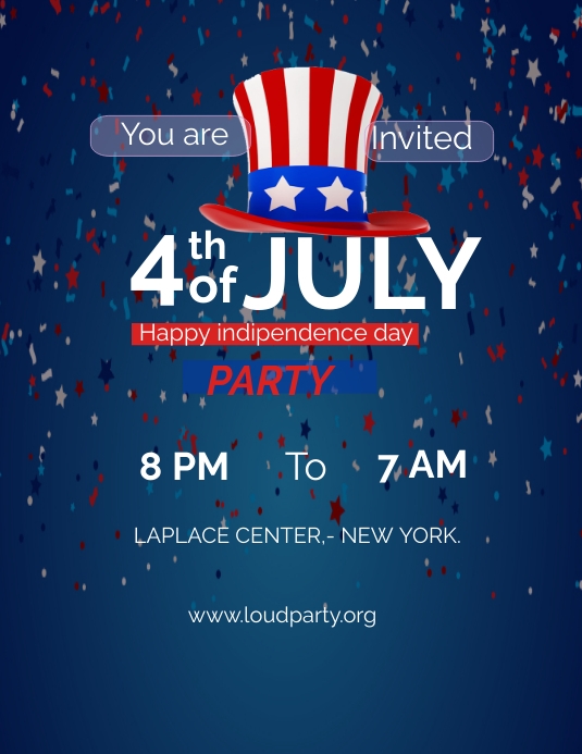 4th of July party Template | PosterMyWall