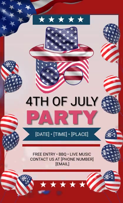 4th of july party Template | PosterMyWall
