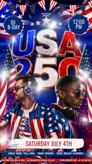4th Of July Party Template | PosterMyWall