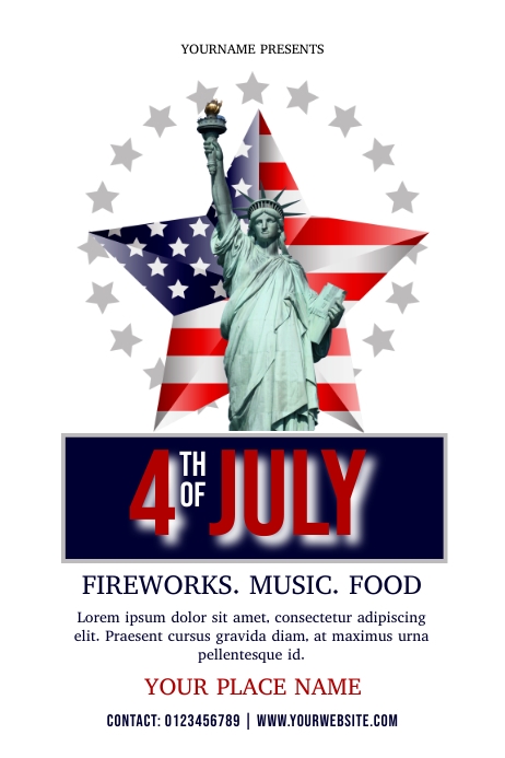 4th of july party poster Template | PosterMyWall