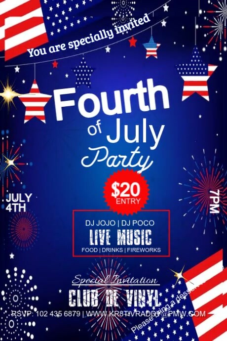 Copy of 4th Of July Party Poster | PosterMyWall