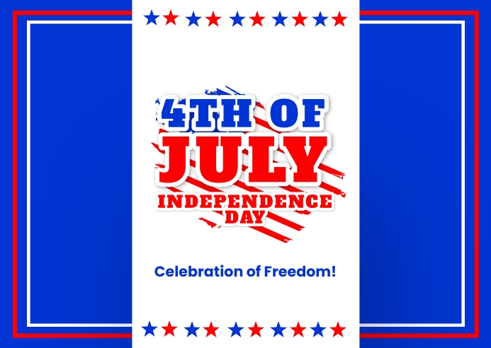 Plantilla de 4th of July Postcard Template | PosterMyWall