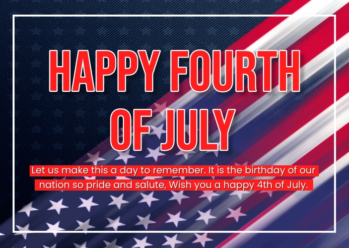 Plantilla de 4th of July Postcard Template | PosterMyWall