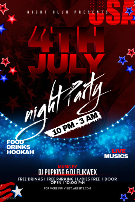 4th of July Poster Template | PosterMyWall
