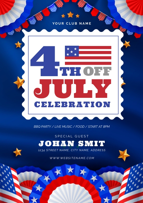 Plantilla de 4th of July Poster | PosterMyWall