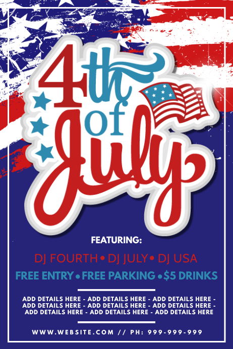 Copy of 4th Of July Poster | PosterMyWall