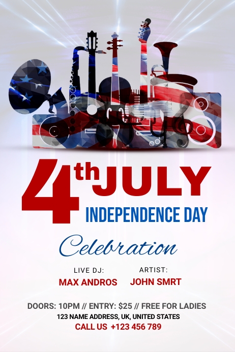 4th of july Poster Template | PosterMyWall