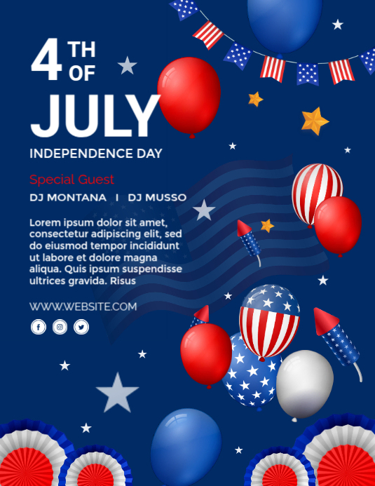 Copy of 4th of July poster template | PosterMyWall