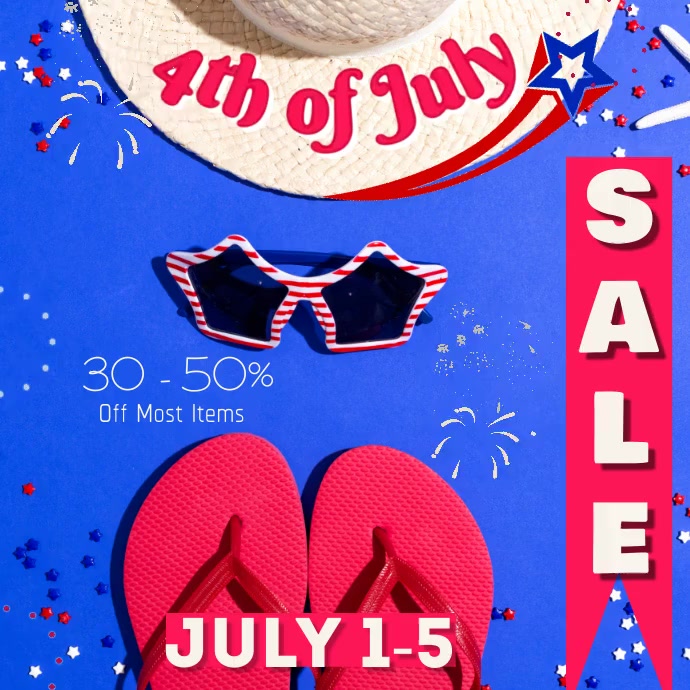 4th of July Sale Template | PosterMyWall