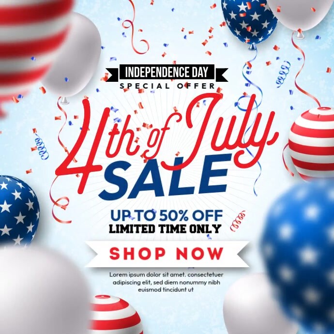 4th Of July Sale Template | PosterMyWall