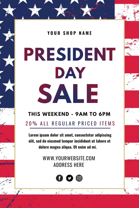 Modèle 4th of July sale flyer | PosterMyWall