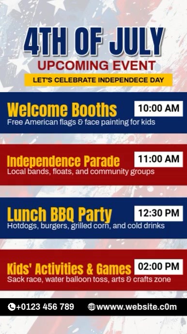 Copy of 4th Of July Upcoming Event | PosterMyWall