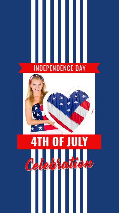 4th of July Watsapp Status Template | PosterMyWall