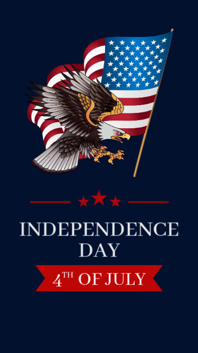 4th of July Watsapp Status Template | PosterMyWall