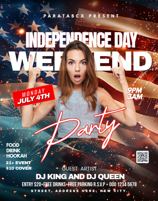 4th of July weekend party Template | PosterMyWall