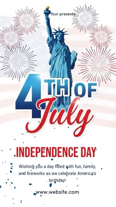 Plantilla de 4th of July wish | PosterMyWall