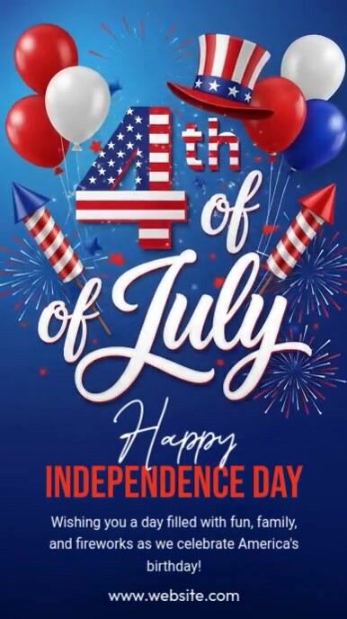 4th Of July Wish Instagram Story Template | PosterMyWall
