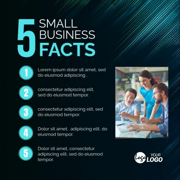 Plantilla de 5 Facts Infographics Template | PosterMyWall