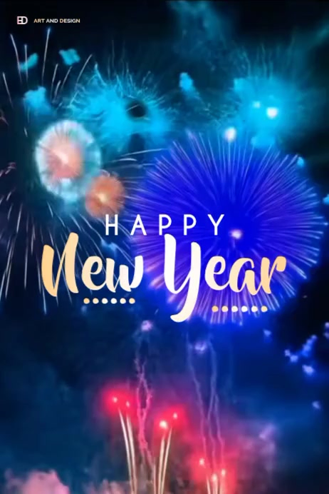 5 Seconds To New Year Countdown Video Template Poster | PosterMyWall