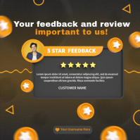 5 Star Feedback Template | PosterMyWall