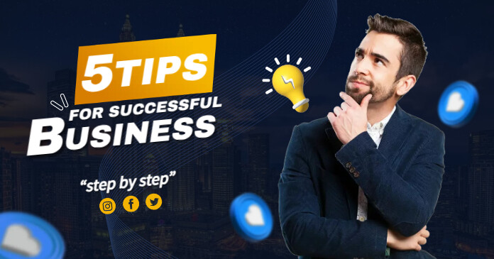 Copy of 5 Successful Tips Video Thumbnail | PosterMyWall