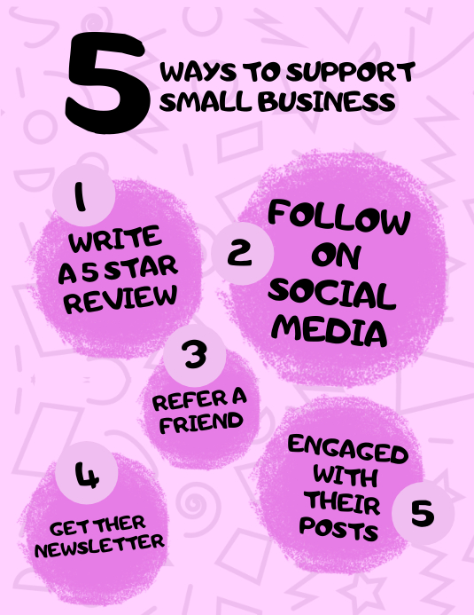 5 Ways To Support Small Business Flyer Template | PosterMyWall