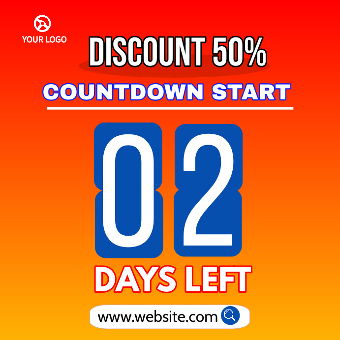 Plantilla de 50% Discount Ads Instagram Post | PosterMyWall