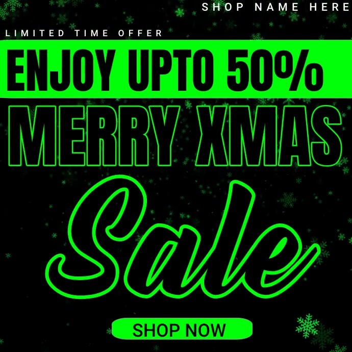 50% discount /christmas retail Template | PosterMyWall