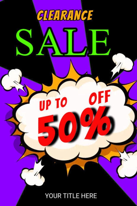 50% Sale Flyer Template | PosterMyWall