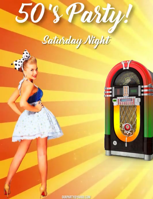 50'S PARTY Template | PosterMyWall