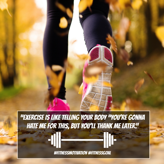 50 Fitness Motivation & Goals Template | PosterMyWall