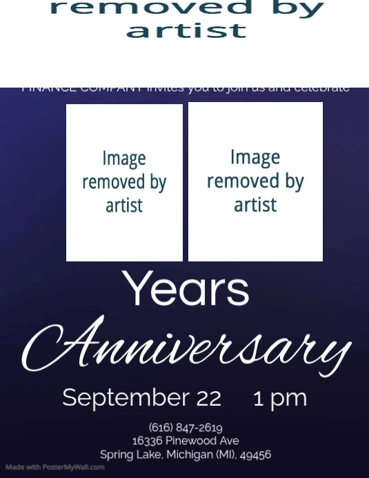 Copy of 50 years work anniversary | PosterMyWall