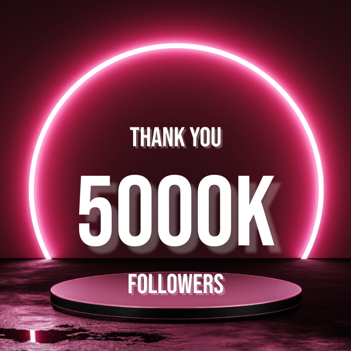 5000k followers Templat | PosterMyWall