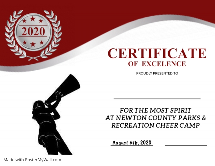 Copy of BEST JUMPS CERTIFICATE | PosterMyWall