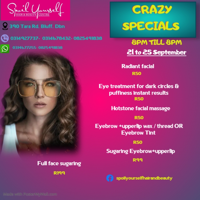 Copy of SYSA Crazy specials SEPT 2022 | PosterMyWall