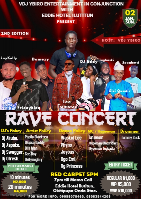 Rave concert | PosterMyWall