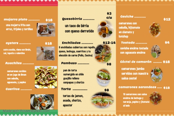 Copy of menu page 2 | PosterMyWall