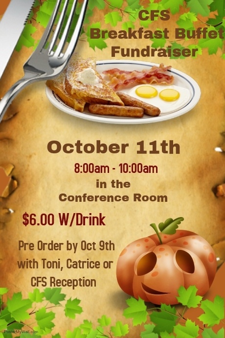 Copy of Breakfast Fundraiser Template | PosterMyWall