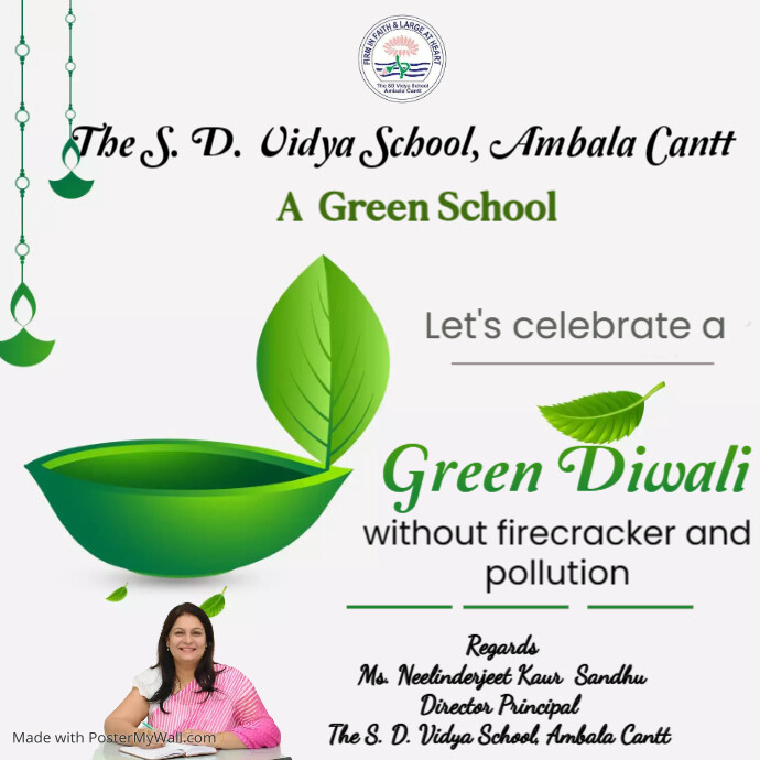 green diwali poster | PosterMyWall