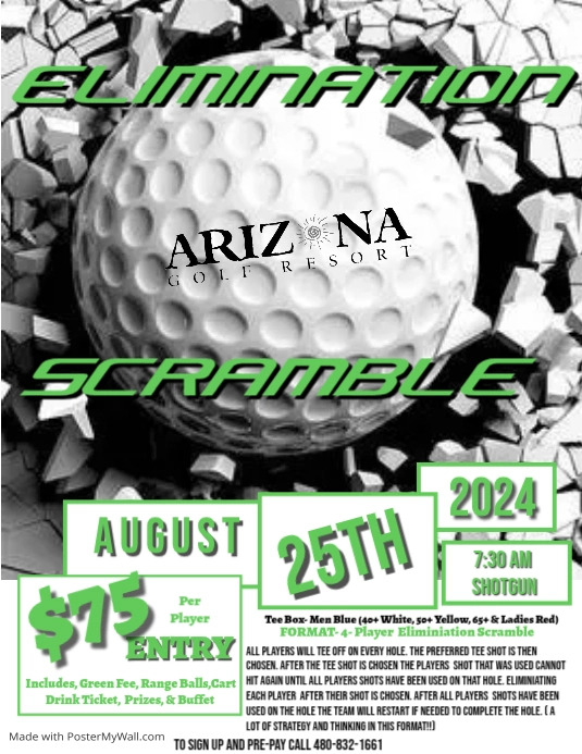 Elimination Scramble (TGK) | PosterMyWall