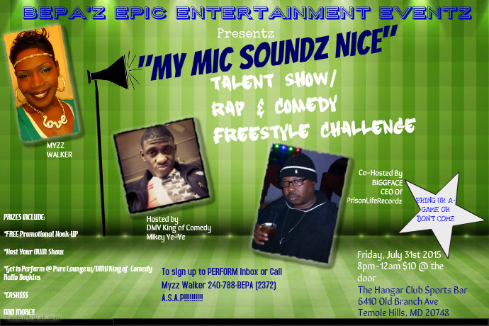 TALENT SHOW/MIC CHALLENGE | PosterMyWall