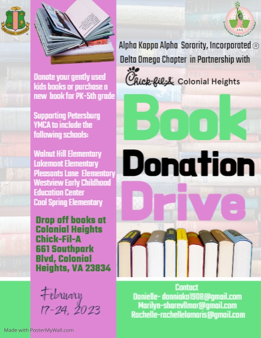 Book Donation Drive Flyer | PosterMyWall