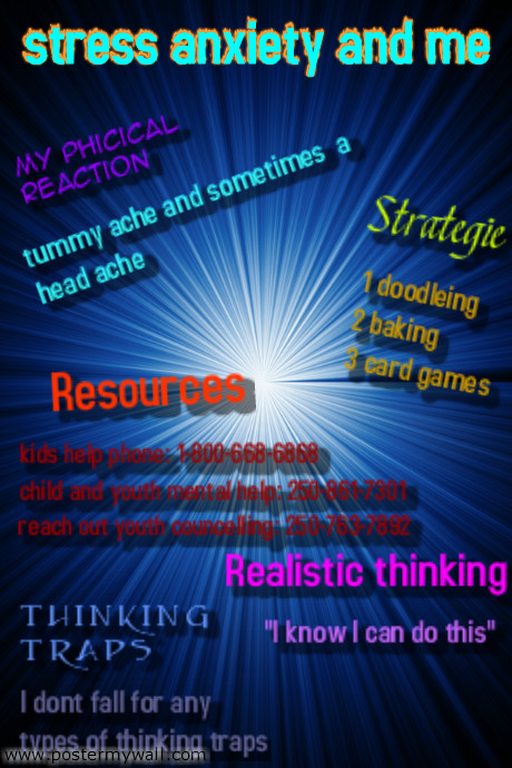 stress anxiety and me | PosterMyWall