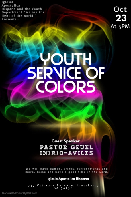 Copy of Color party night Flyer design template | PosterMyWall