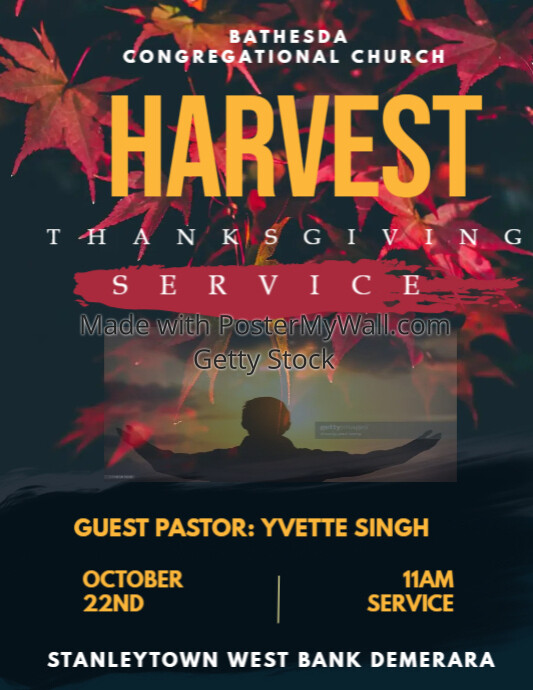 Copy of Harvest Service | PosterMyWall