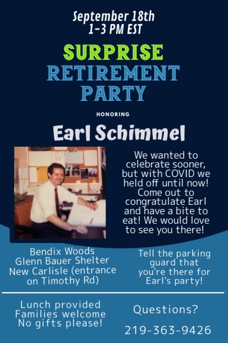 Copy of Retirement Party Flyer Design Template | PosterMyWall