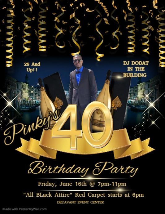 40th Birthday | PosterMyWall