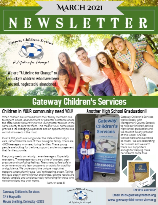 3/2021 Newsletter Page 1 | PosterMyWall