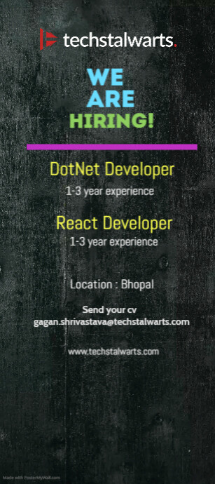 We Are Hiring rack card promotion | PosterMyWall