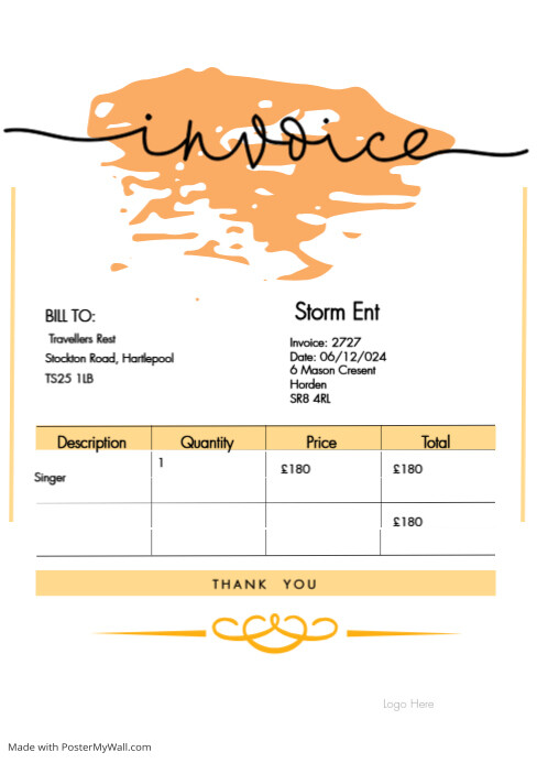 Invoice Templet (1) | PosterMyWall